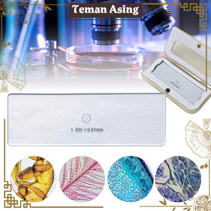 Tahap Lensa Objektif Mikroskop / Objek Glass Mikrometer Mikroskop Div 0 ...