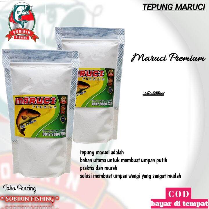 tepung maruci premium wangi mudah untuk membuat umpan putih cocok unutk ...