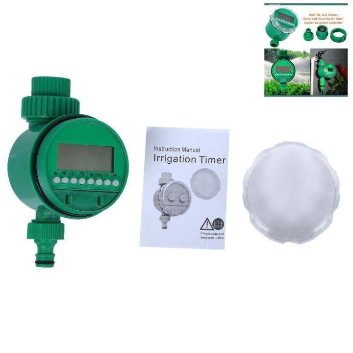 E-Garden Digital Watering Timer With LCD Display Home Water Timer ...