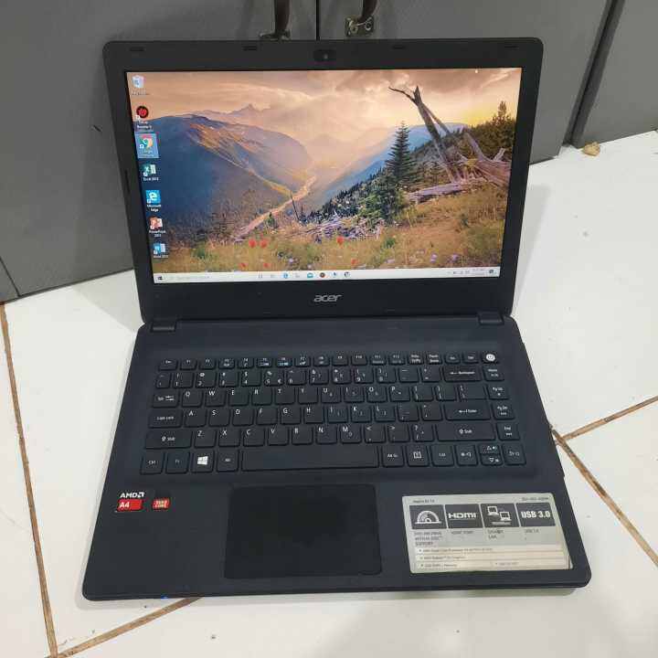 Laptop Acer Aspire ES1-420, AMD A4 - 5000, Ram 4Gb, SSD 256Gb, VGA Amd Radeon HD, Windows 10 ...