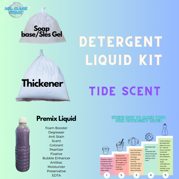 DIY LIQUID DETERGENT KIT PREMIUM QUALITY BY MS. CLEANFREAK | Lazada PH