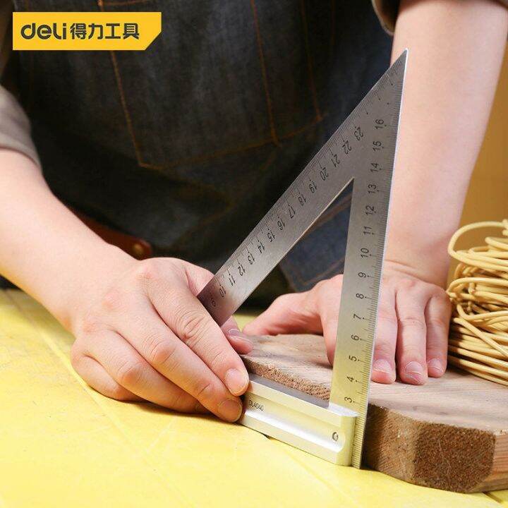 Strength stainless steel set square rectangular wood more steel ruler ...