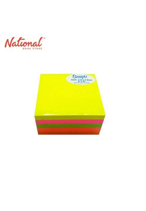 Scripti Sticky Note #30346 3X3In Pastel 100S 4Colors | Lazada PH