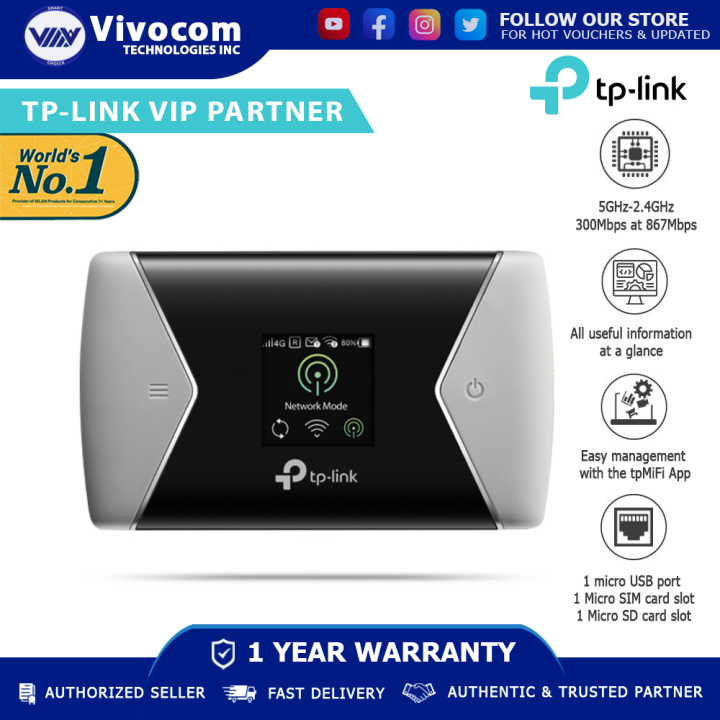 TP-LINK M7450 300Mbps LTE-Advanced Mobile Wi-Fi | Lazada PH