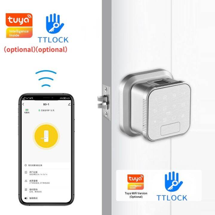 【YF】 Tuya WIFI Fingerprint Lock TTlock Smart Electronic Door Password ...