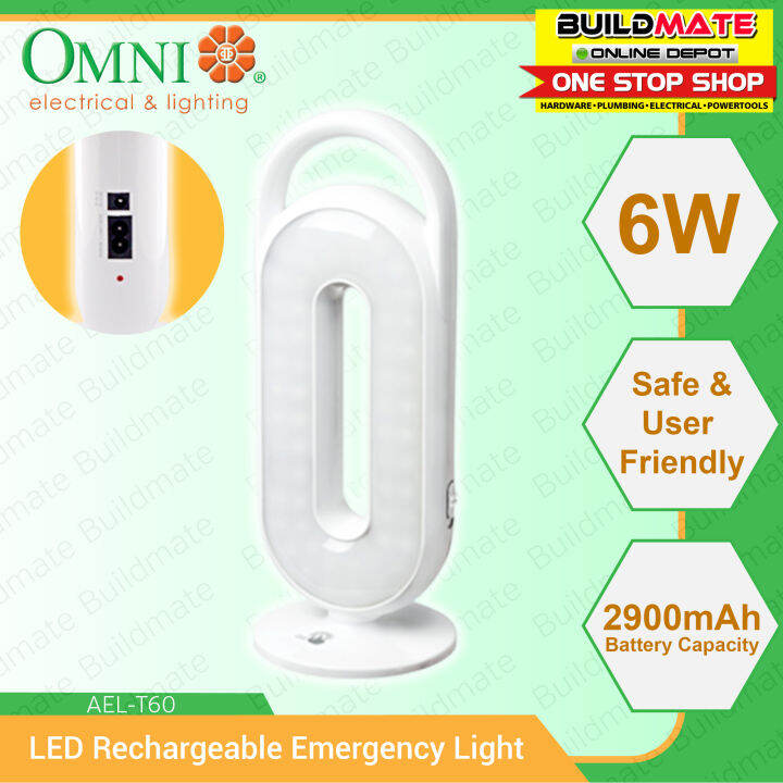 Omni Led Automatic Portable Rechargeable Emergency Led Lamp with Night Light AEL-T60 | Lazada PH