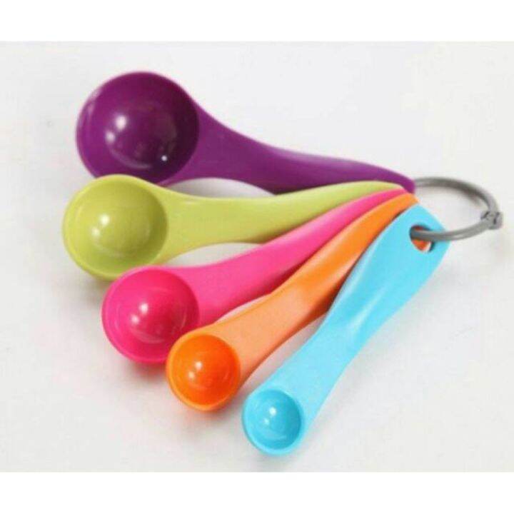 Sendok takar set 5 in 1 multifungsi serbaguna ukur bumbu dapur susu ...