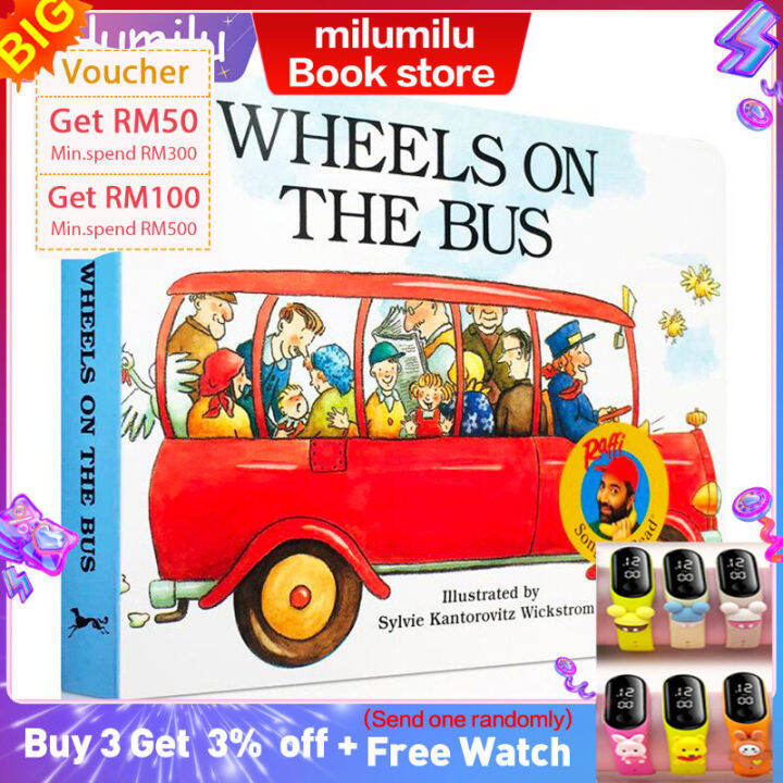 milumilu Original Children Popular Books wheels on the bus Raffi Board ...