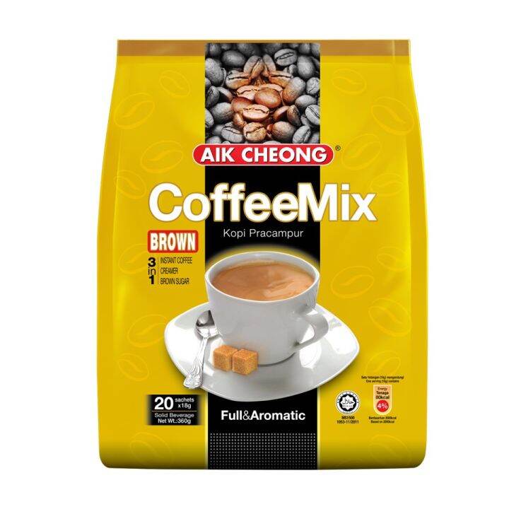 AIK CHEONG Instant Coffee Mix - Brown Sugar (20's x 18g) | Lazada