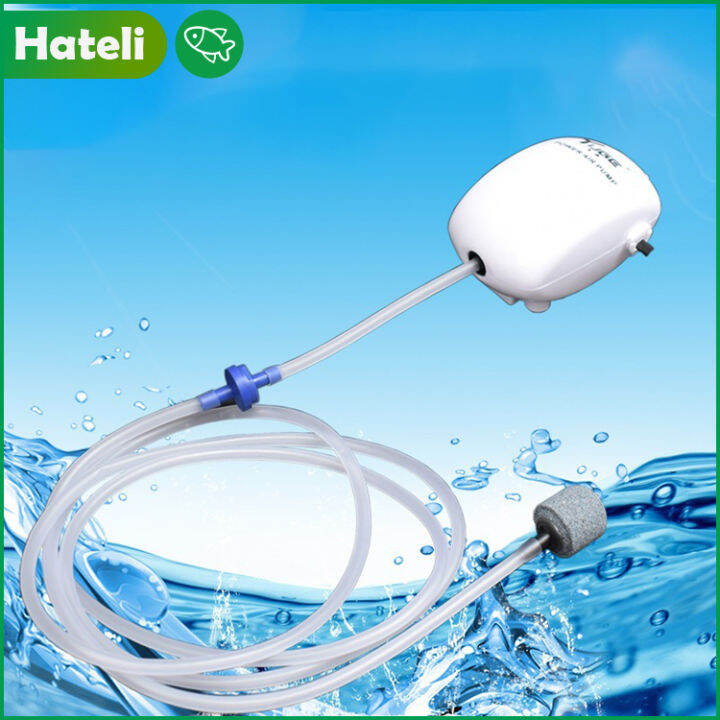 [HATELI] Aquarium Pump Fish Water Pumps Plastic Silent Tank Oxygen Pump ...
