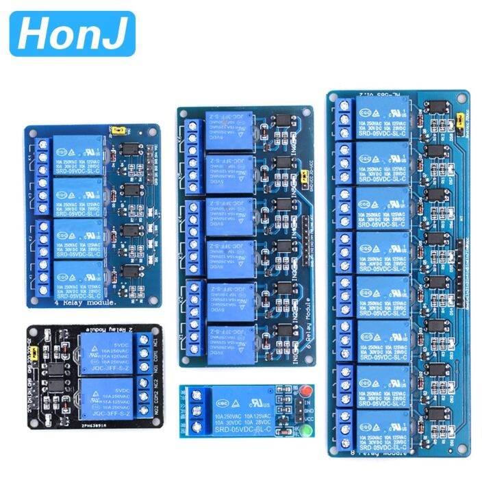 Low Level Relay Module 5V 12V 24V 1 2 4 6 8 Channel With Optocoupler Output | Lazada.co.th