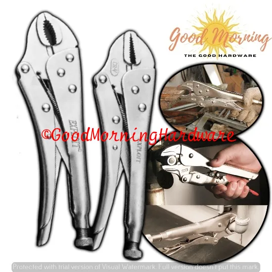 1PCS 10" INCH Vise Grip Straight Jaw/Curved Jaw Locking Pliers (Random ...