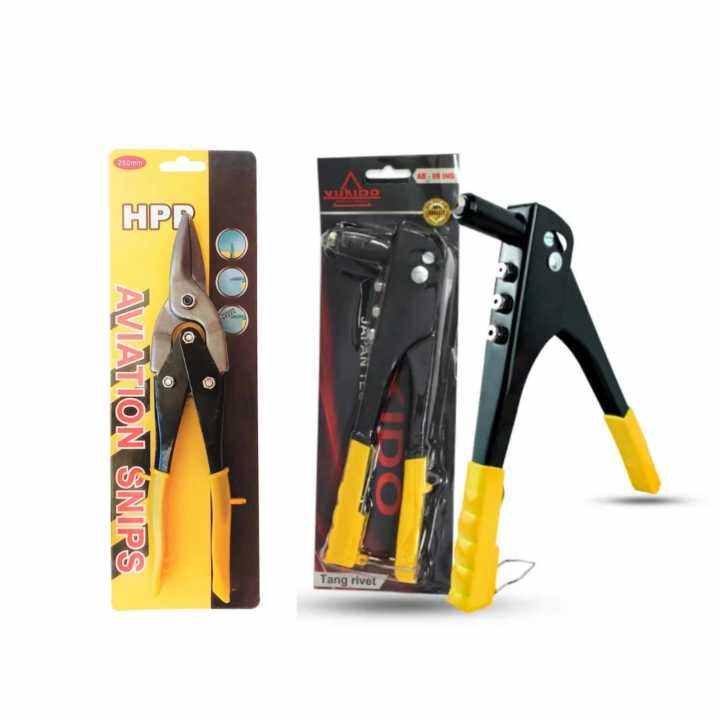 paket tang rivet dan gunting baja ringan holo-tang rivet-ripet baja ...