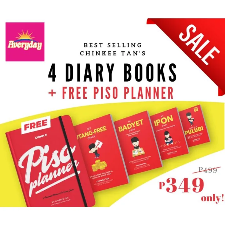 Available with sign! Chinkee Tan Best Selling Books 4 Diary Books Plus Free Piso Planner | Lazada PH
