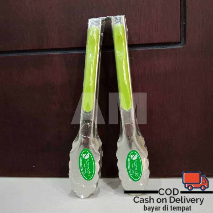Capitan Gorengan Komodo 22CM Stainless Gagang Plastik - Jepitan ...