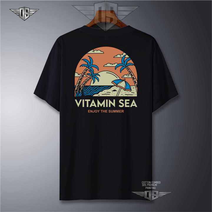 Onesimos Kaos distro VITAMIN SEA Cotton Combed 30s Premium Tulisan ...