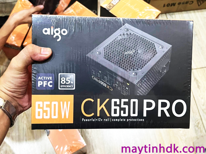 Nguồn Máy Tính AIGO CK650 PRO Công Suất Thực 650W Hỗ trợ mainboard 2 ...