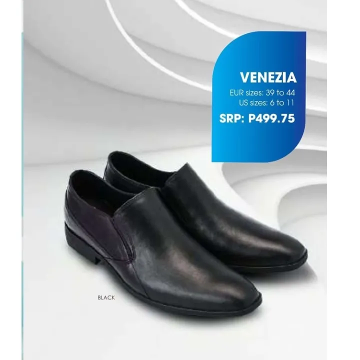【Spot in Manila】Easysoft Shoes "Venezia" for Men and Teens in black and ...