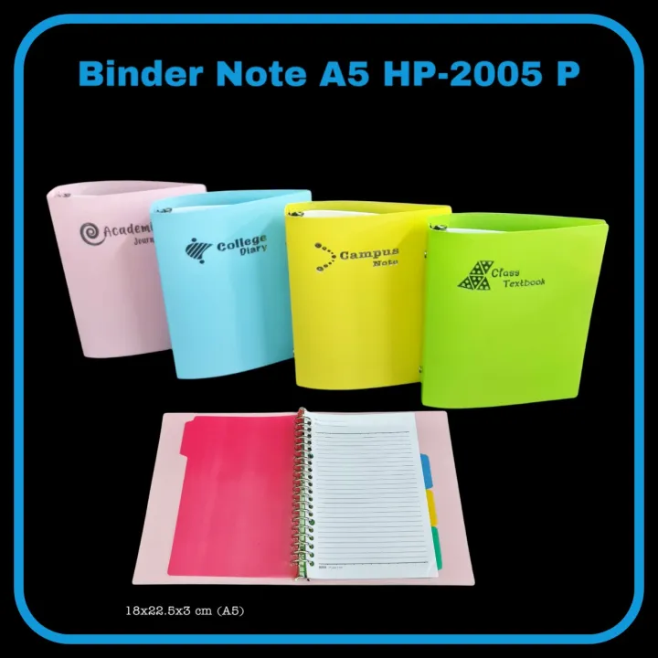 SOS Binder Note GASTA A5-PP Cover Warna Hotprint / Bindernote / Buku Note | Lazada Indonesia