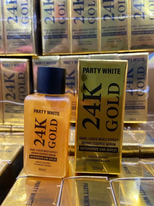 Party White 24K GOLD snail essence serum 30 ml | Lazada.co.th
