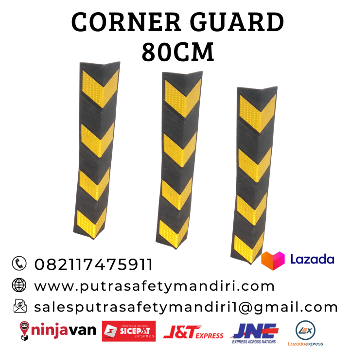 PELINDUNG SIKU CORNER GUARD 80 CM RUBBER PVC PENGAMAN SUDUT DINDING ...