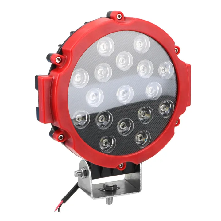 Super Bright 7 inch Round LED Light Bar 51W LED Work Light For Truck ...