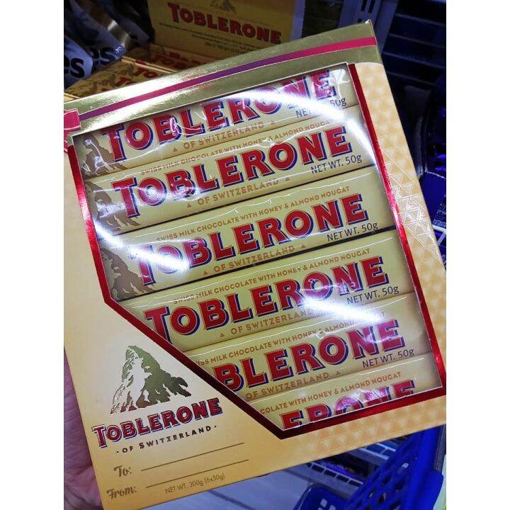 TOBLERONE 6 PIECES IN A BOX 50GRAMS | Lazada PH