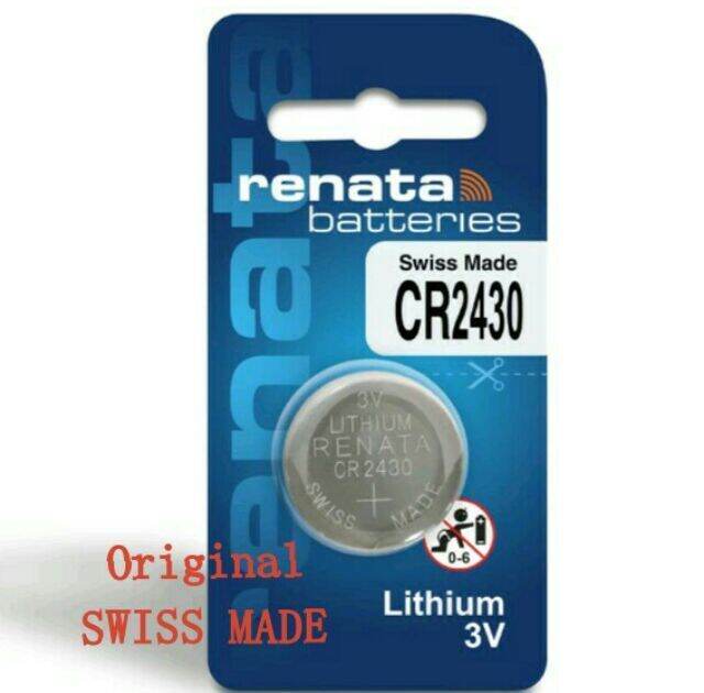 ORIGINAL 3V LITHIUM RENATA CR2430 BATTERY ( SWISS MADE ) | Lazada