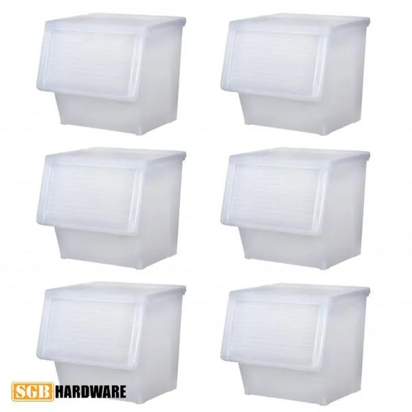 Felton - Iconic Organiser / Stacking Storage - 2150 - Clear x 6 Box ...