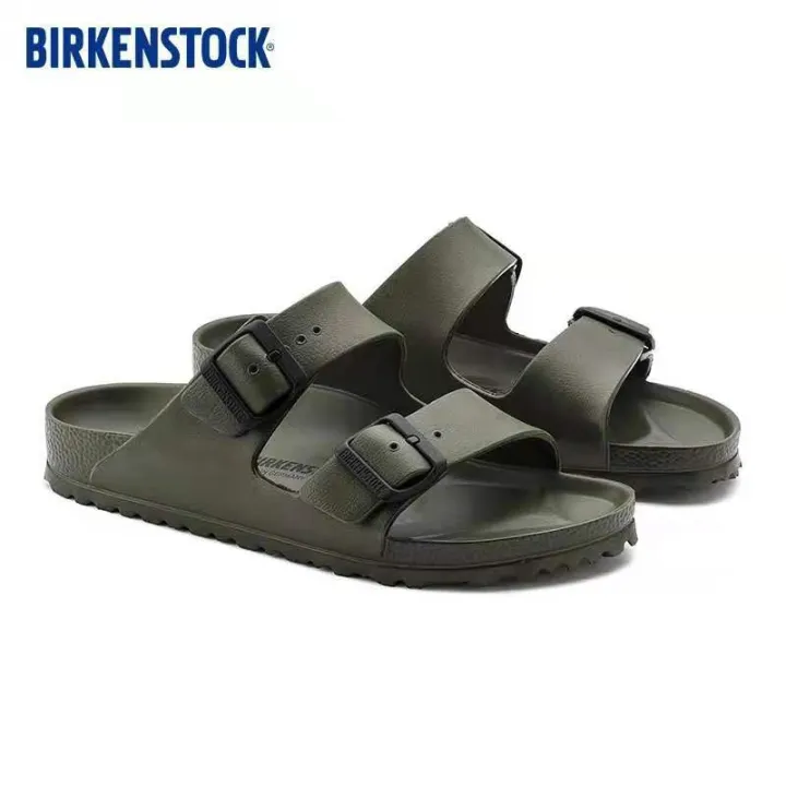 Men's sandals RB7 BIRKEN Birkenstock(rubber)/Army color slippers/2 ...