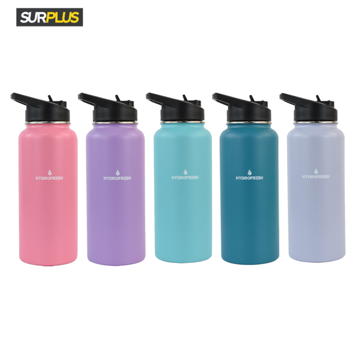 Surplus Hydrofresh Stainless Tumbler with Handle and Straw 1L | Lazada PH