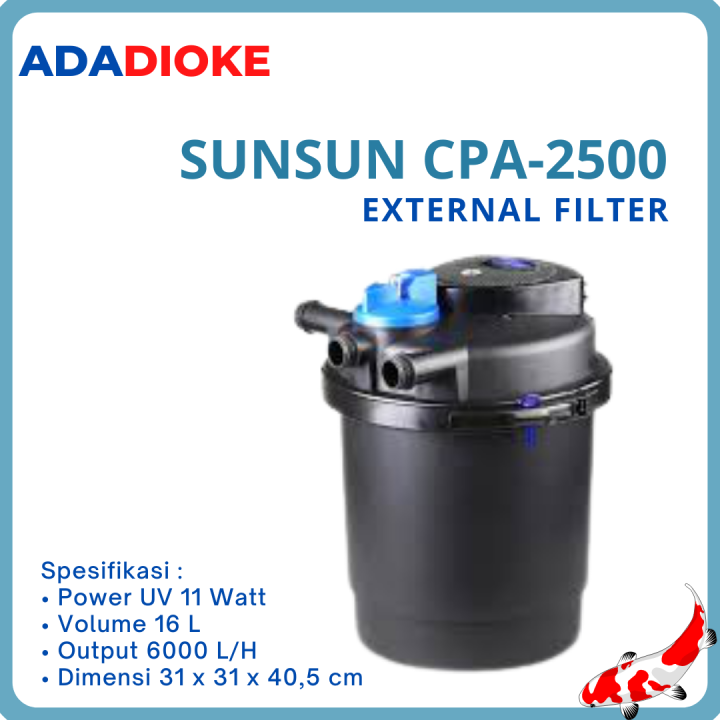 SUNSUN External Filter GRECH CPA2500/CPA 2500 6000 Liter/Jam Canister ...