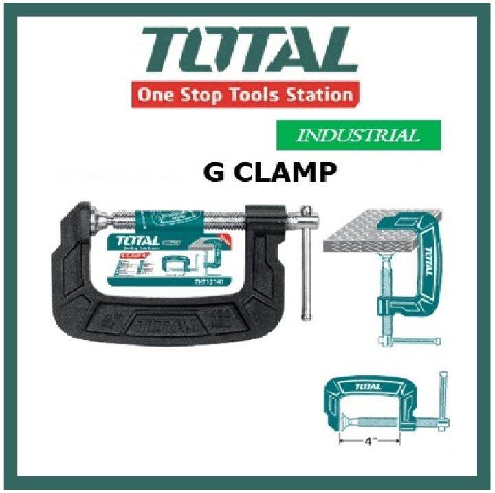 TOTAL THT13141 4" G CLAMP | Lazada