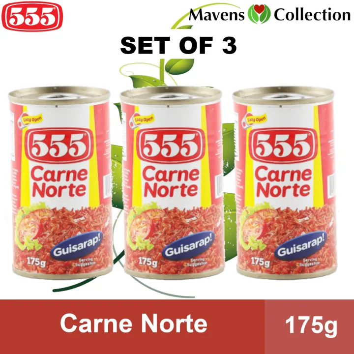 555 Carne Norte Guisarap 175g (Set of 3) by Mavens Collection | Lazada PH