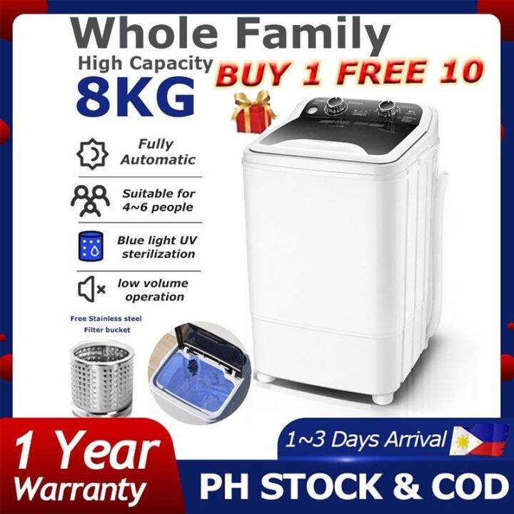 8KG Washing Machine Fully Automatic MINI Washing Machine with Dryer ...