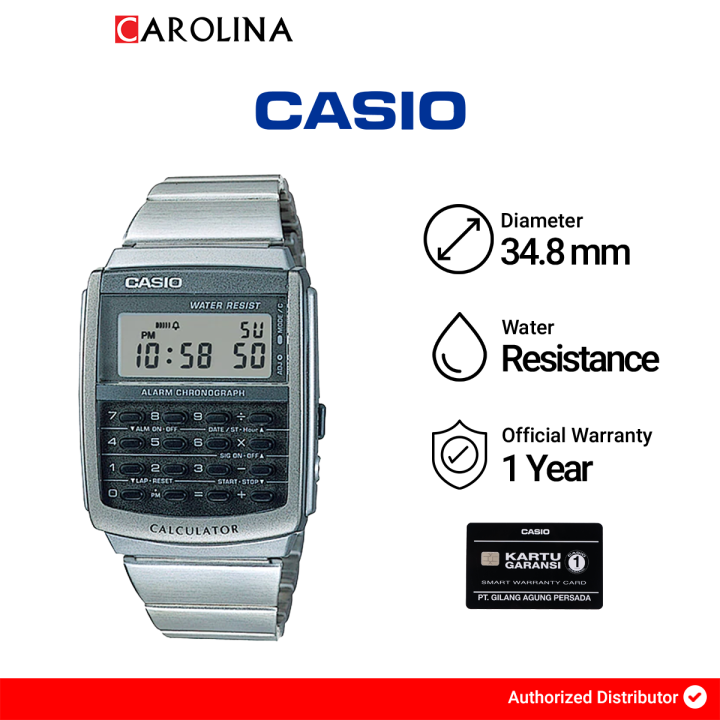 Jam Tangan Pria Casio General CA-506-1D Calculator Digital Dial ...