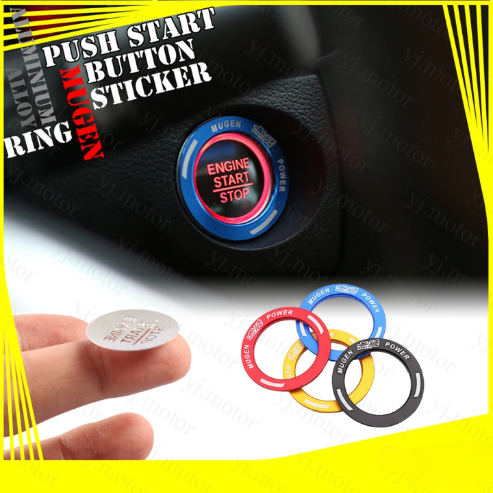 ZR For For 2016 - 2020 Honda Civic FC Push Start Button Ring Push ...