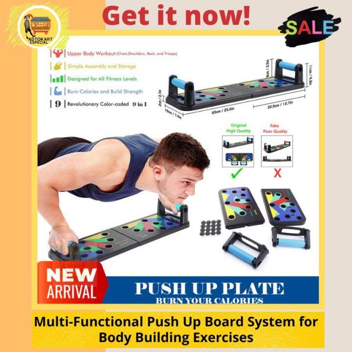 Multi-Functional Push Up Board System for Body Building Exercises ...