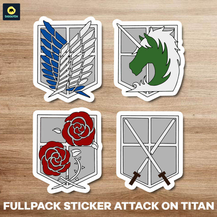 FULLPACK STIKER ATTACK ON TITAN - STIKER HP - STIKER DINDING AOT ...