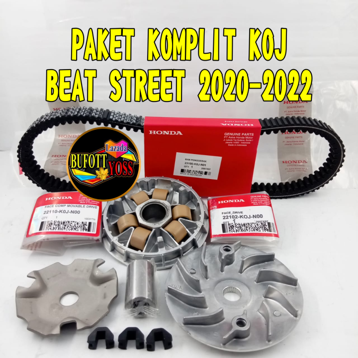 PAKET KOMPLIT BEAT STREET 2020-2022 RUMAH ROLLER ASSY KOJ VANBELT DAN ...