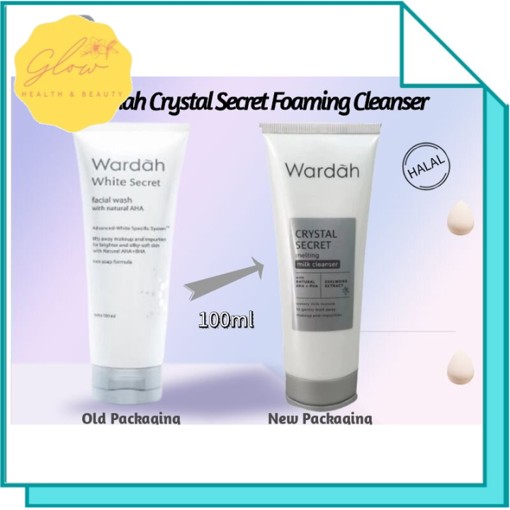 Wardah Pencuci Muka White Secret Crystal Secret /Facial Wash / Foaming ...