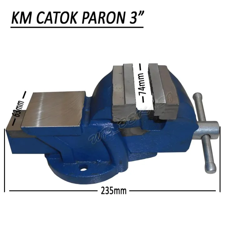 Ragum Catok Paron 3 Inch Tanggem Catok Meja 3'' Alat Jepit Serbaguna ...