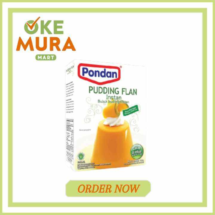 Pondan Pudding Flan 180gr/ pudding instant/ pudding flan/ jelly agar ...
