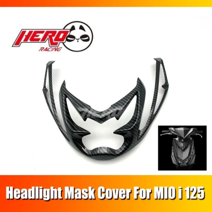 MIO i 125 Headlight Mask Cover Carbon Racing Hero | Lazada PH