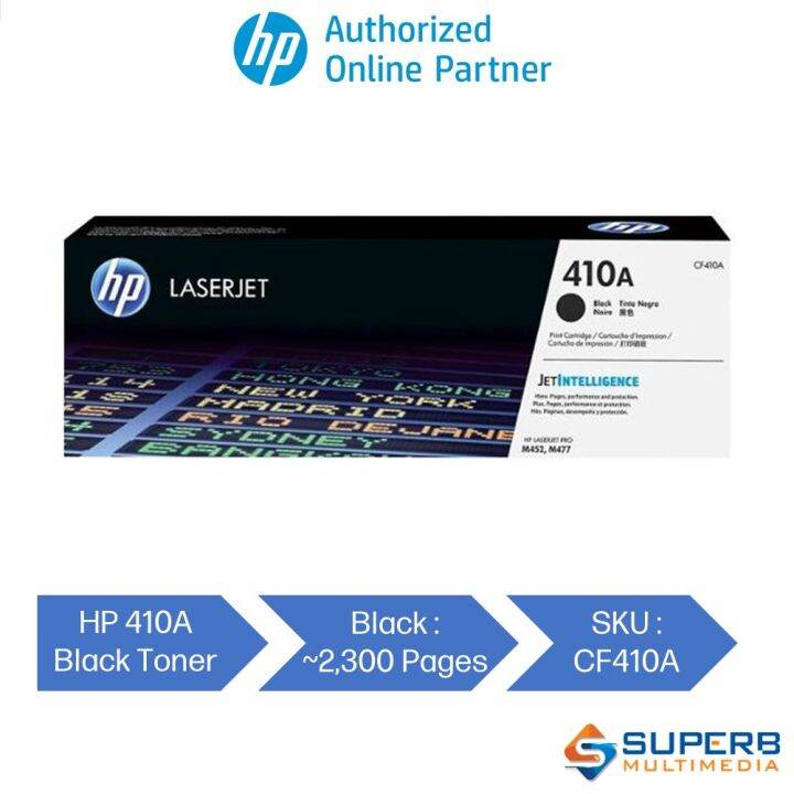 HP 410A Original LaserJet Toner Cartridge [CF410A/CF411A/CF412A/CF413A] | Lazada