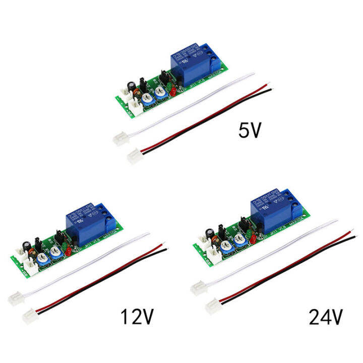 HY-01 DC 5/12/24V Infinite Cycle Delay Timing Timer Relay Module ON OFF Switch Time Delay Relays ...