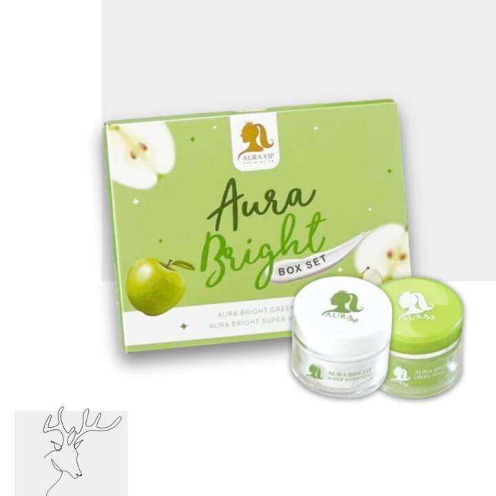 AURA BRIGHT BOX SET by Aura VIP ออร่าไบรท์ ออร่าวีไอพี แอปเปิ้ลเขียว ...