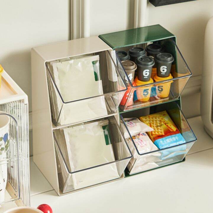 [BONBON Home Storage] Acrylic Tea Bag Rack Capsule Coffee Storage Box ...
