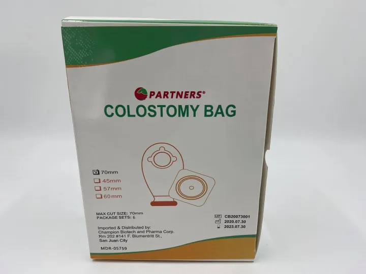 COLOSTOMY BAG PARTNERS 70MM (6 SETS) | Lazada PH