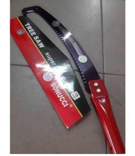 GERGAJI RUNCING BENGKOK 15" 37.5CM GAGANG BESI / GERGAJI RUNCING LENGKUNG DAHAN KOPI KAYU ...